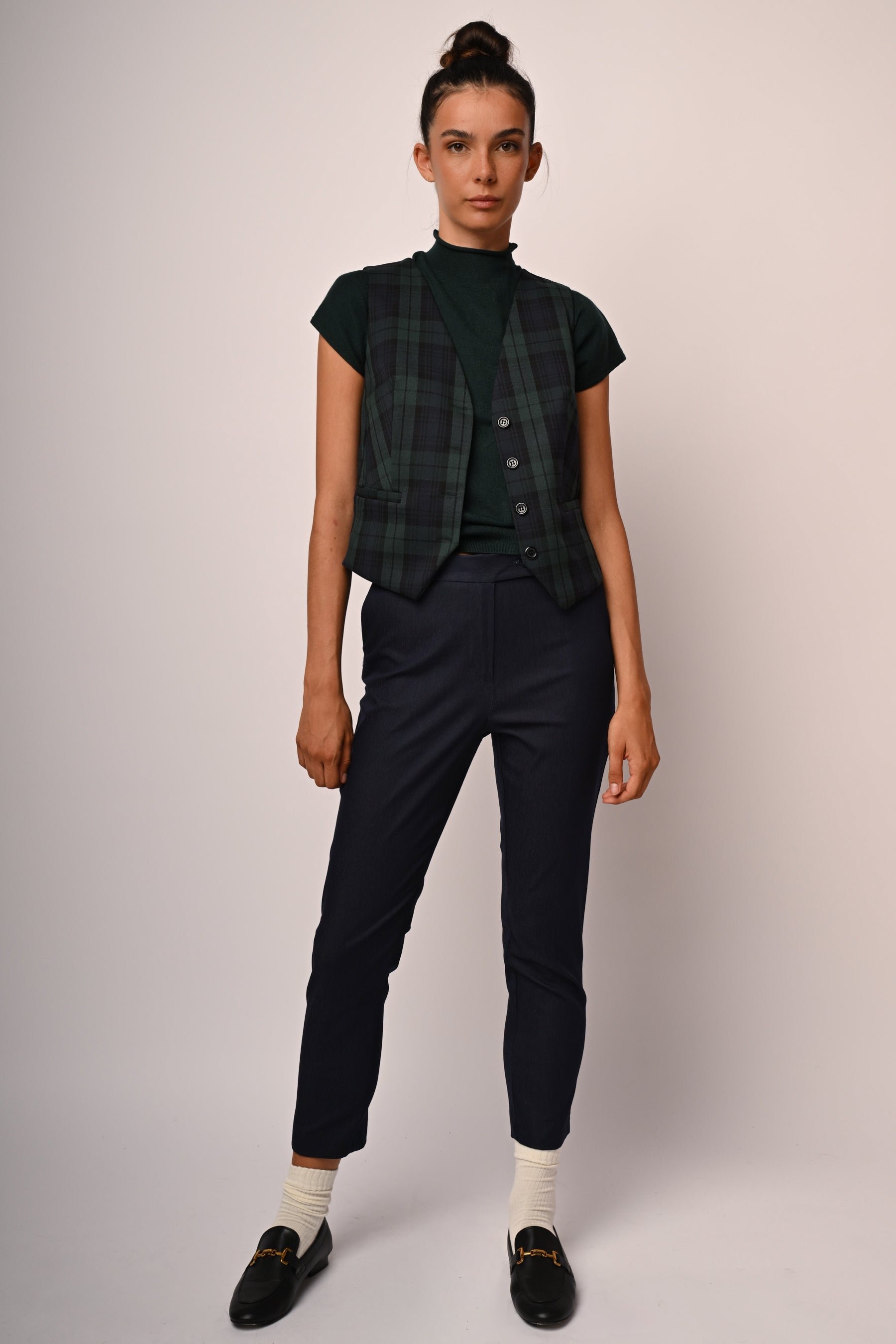 Pantaloni slim-fit misto viscosa – Nunalie